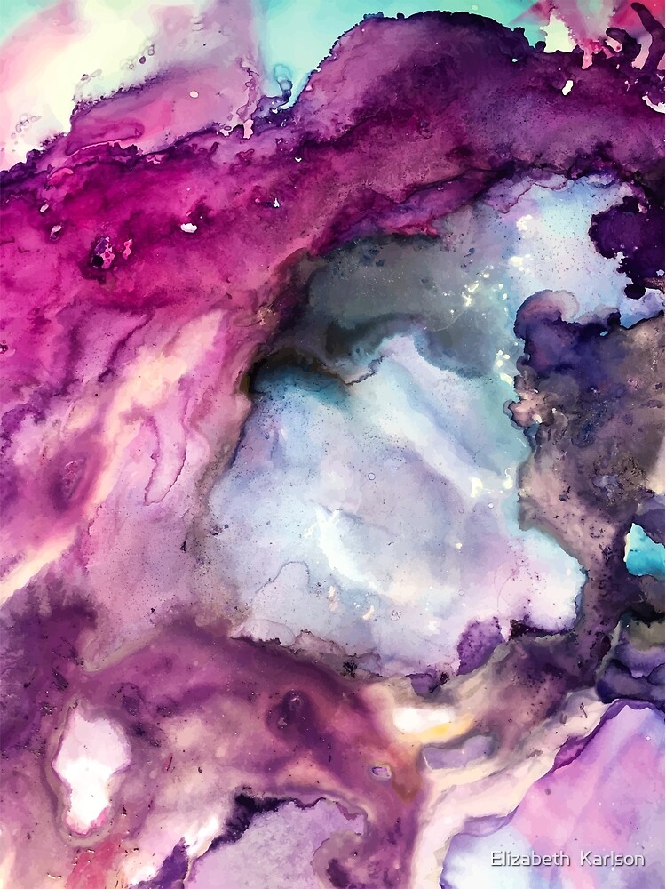 "Purple Fusion - Mixed Media Painting" Art Print by LSchulz19 | Redbubble