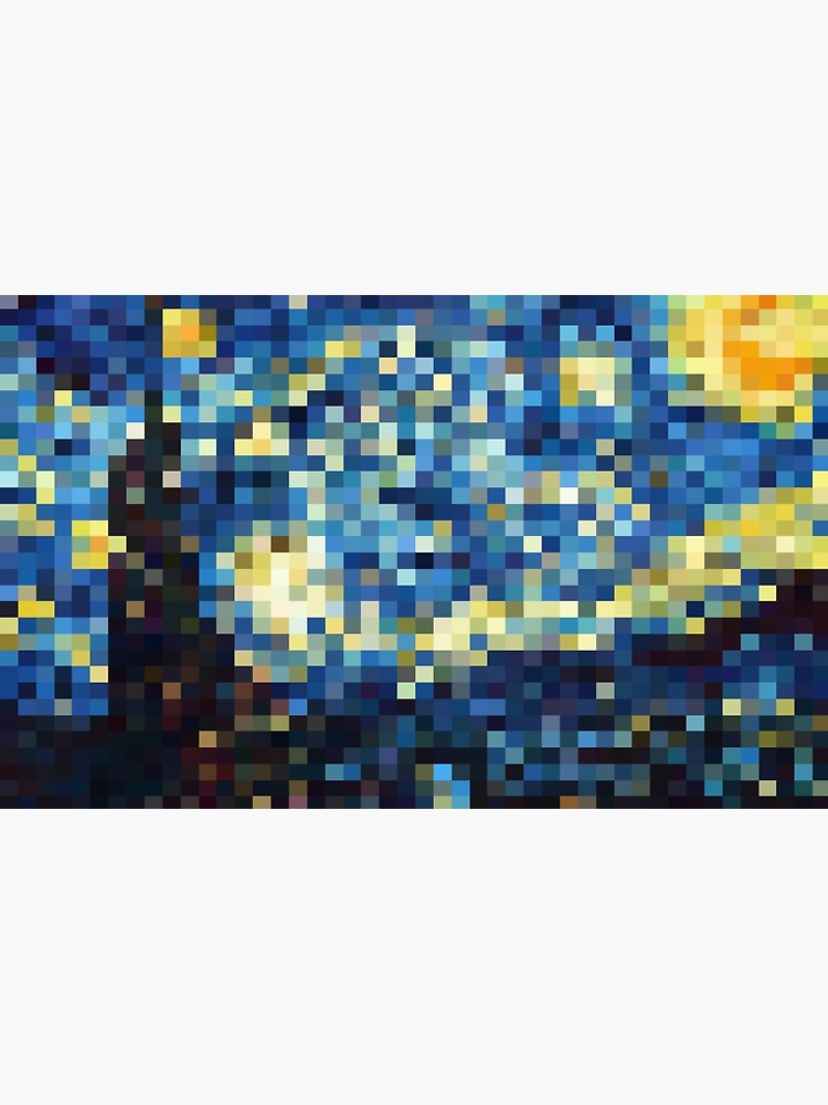 "Starry Night Pixel Art" Poster for Sale by christinegames | Redbubble