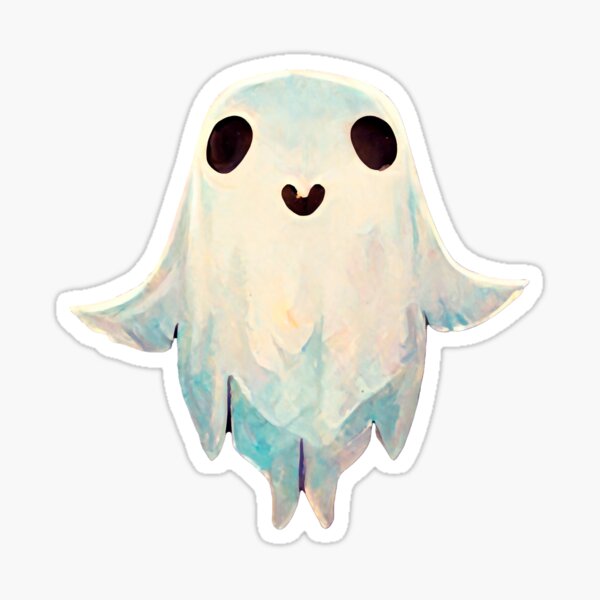 "Cute Spooky Boo Ghost" Sticker for Sale by HennaApparel | Redbubble