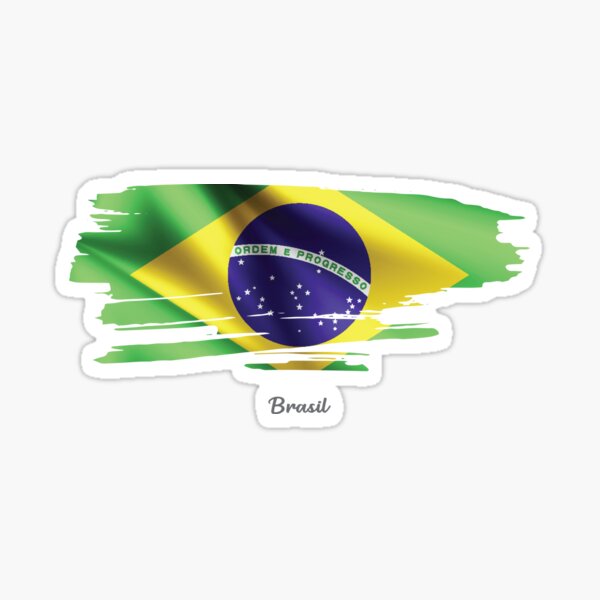 "Brasil" Sticker for Sale by MissDewi | Redbubble