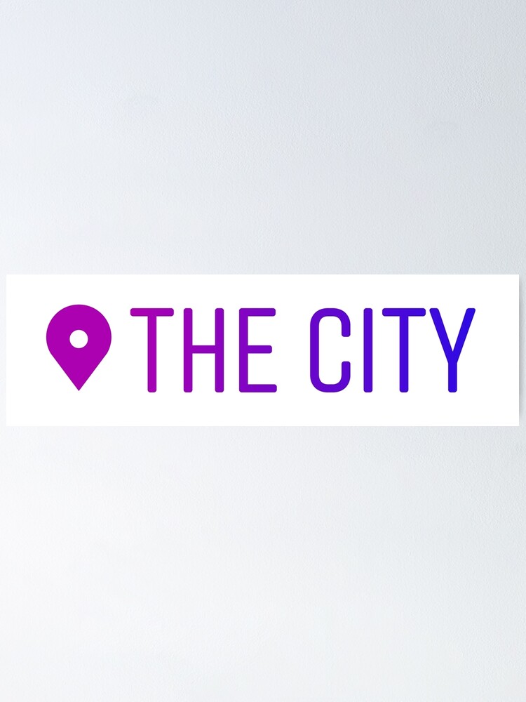 "Instagram Location Sticker of The City" Poster for Sale by ...
