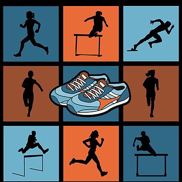 "Stylish Athletics Pop Art for Athletes and Runners" Sticker for Sale ...