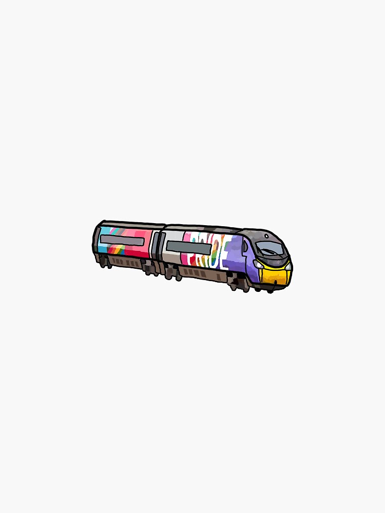 "Class 390 390119 Progress Pride Pendolino Train" Sticker for Sale by ...