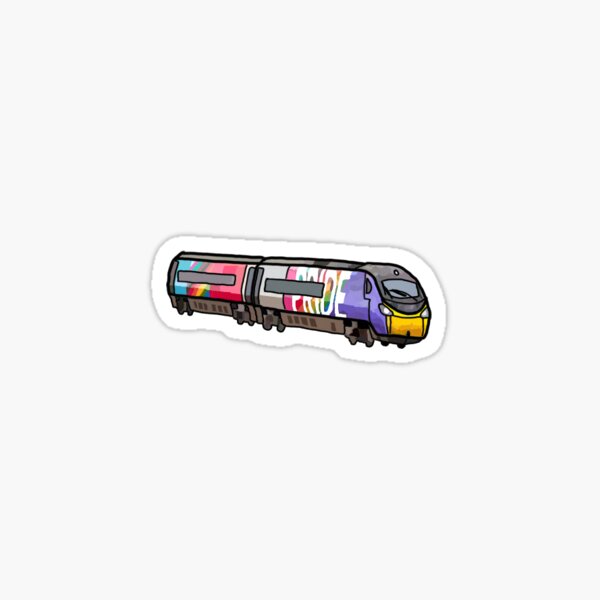"Class 390 390119 Progress Pride Pendolino Train" Sticker for Sale by ...