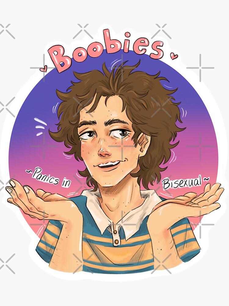 "Steves Bisexual Panic" Sticker for Sale by DisjointedArt | Redbubble