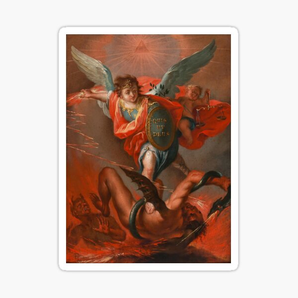"Archangel Michael Slaying the Dragon | Gottfried Bernhard Goz | 1758 ...