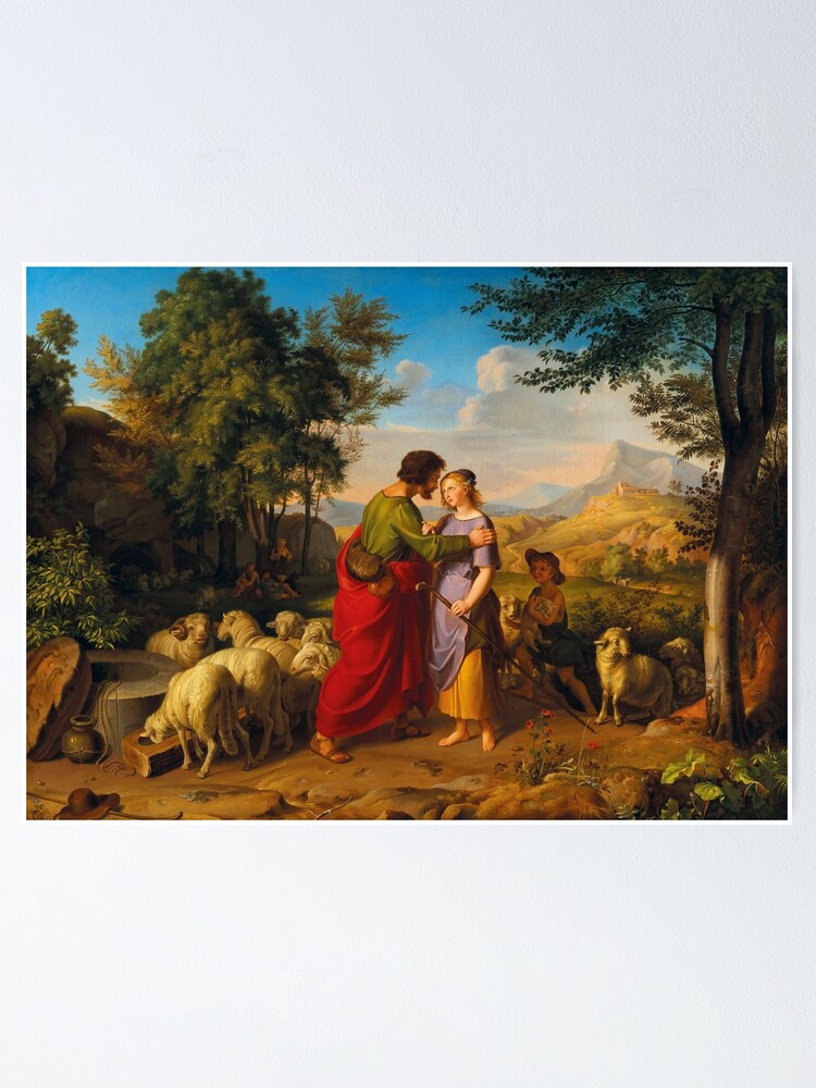"Jacob and Rachel at the Well | Friedrich Wilhelm Muller | 1829 ...