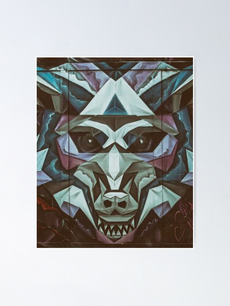 "Urban wolf" Poster for Sale by Cajo2022 | Redbubble