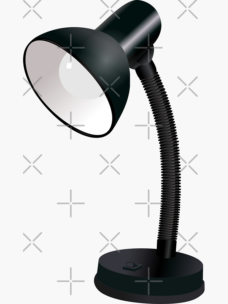 "Desk lamp Sticker" Sticker for Sale by bluehatgraphics | Redbubble