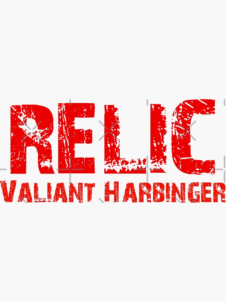 "Relic red sticker" Sticker for Sale by MarcusartDesign | Redbubble