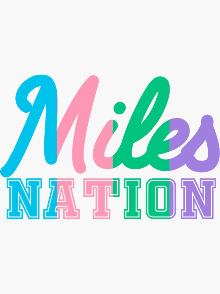 "Miles Nation Try Guys Fan Art " Sticker for Sale by purejoyc | Redbubble