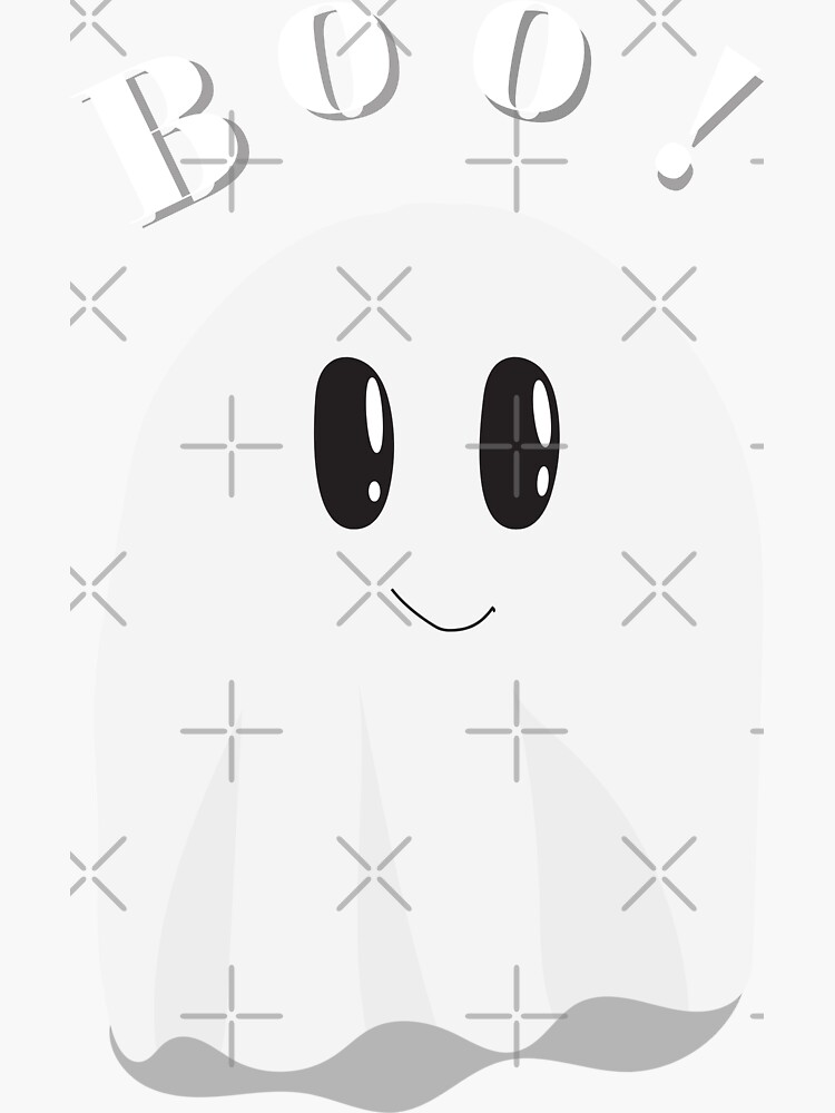 "Cute ghost Boo" Sticker for Sale by Sperare-Store | Redbubble