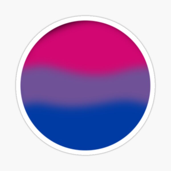 "subtle bisexual flag" Sticker for Sale by megzz-eh | Redbubble