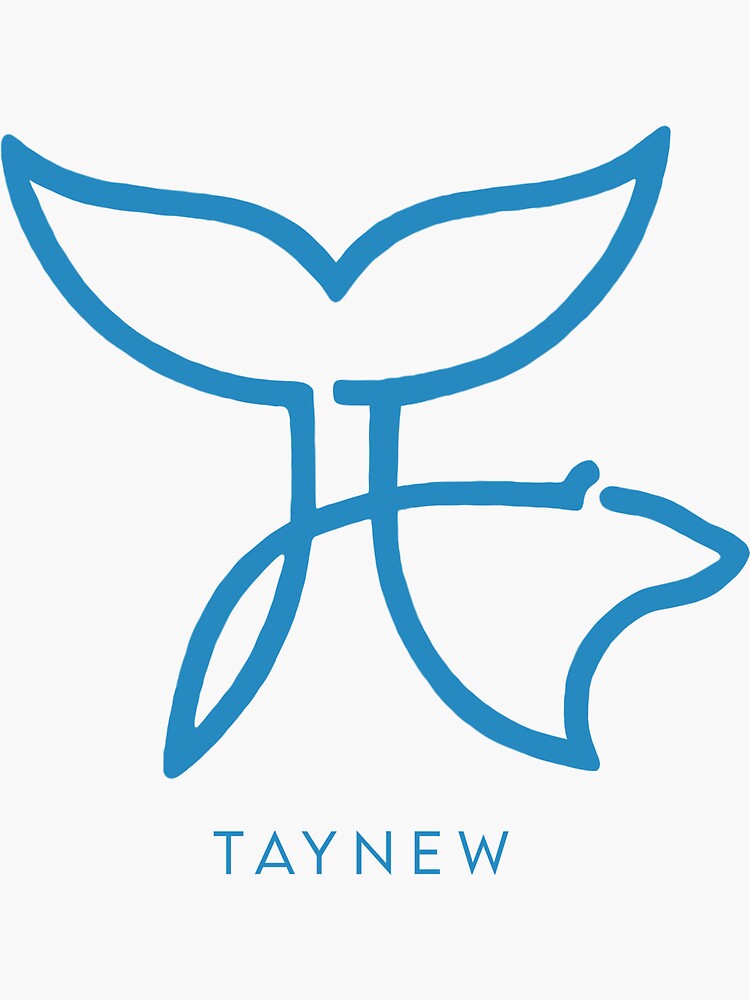 "TayNew Logo" Sticker for Sale by Sunshine2099 | Redbubble