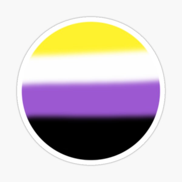 "subtle nonbinary flag" Sticker for Sale by megzz-eh | Redbubble