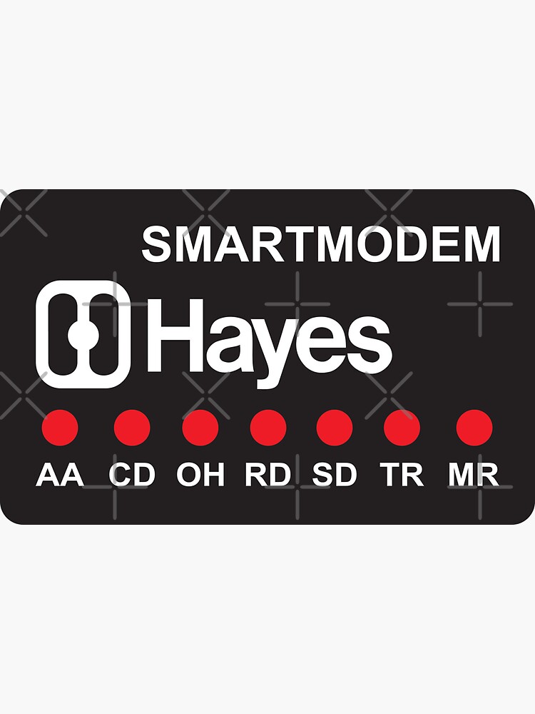 "Hayes Smartmodem | SYSADMIN Day | Old School Modem" Sticker for Sale ...