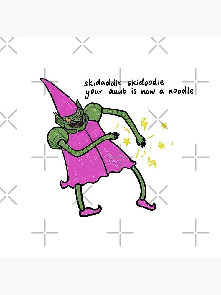 "Green goblin skidaddle skidoodle meme" Poster for Sale by Ashleysnook ...