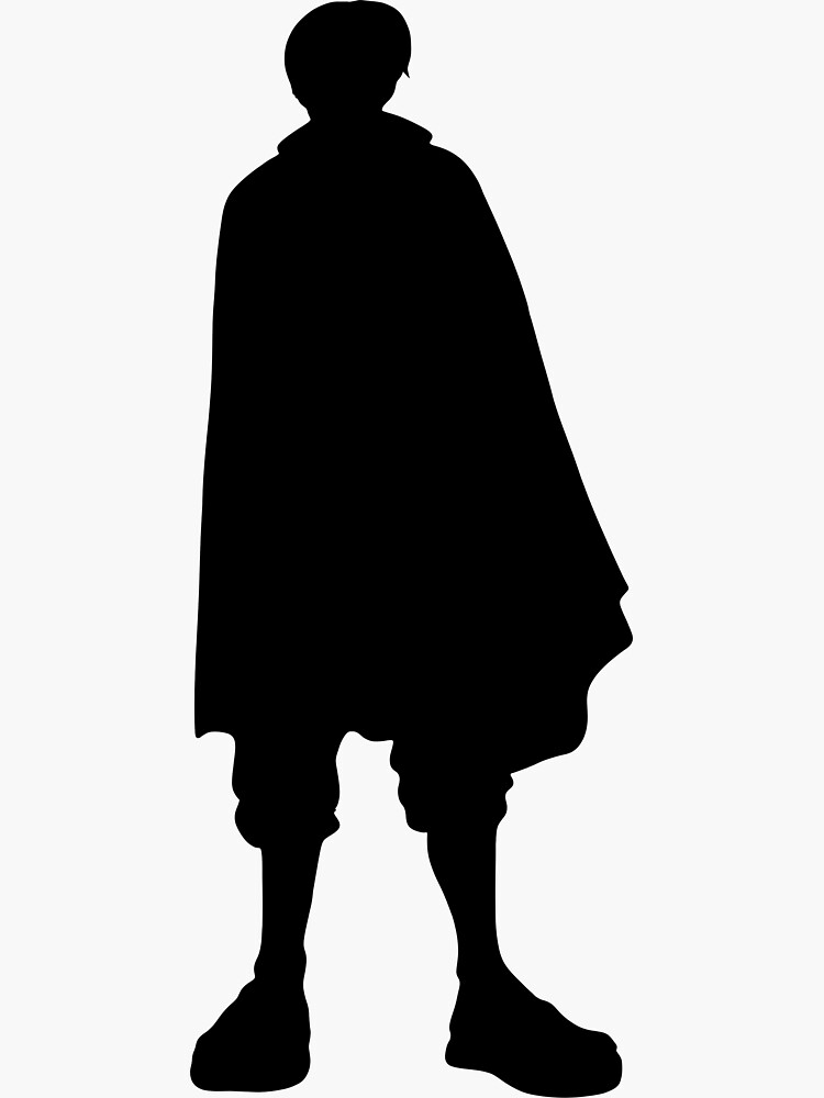 "Red-Haired Shanks Silhouette " Sticker for Sale by LunarDesigns14 ...