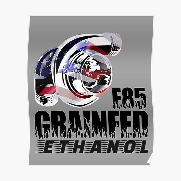 "Funny Turbocharger Drag Racing Race Car Turbo Grain Fed" Poster for ...