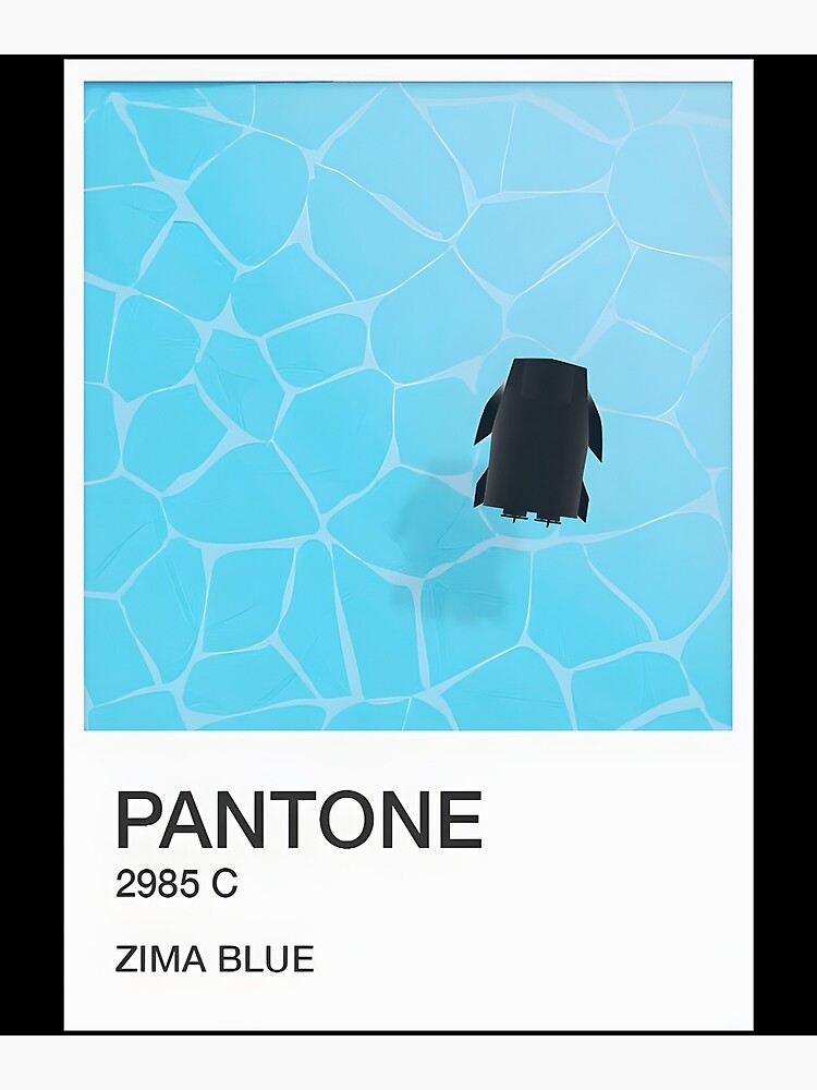 "Pantone - Zima Blue Classic " Poster for Sale by beckhtangmot | Redbubble