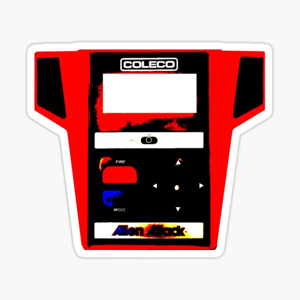 "Coleco Alien Attack Handheld Arcade" Sticker for Sale by Glitched-Life ...