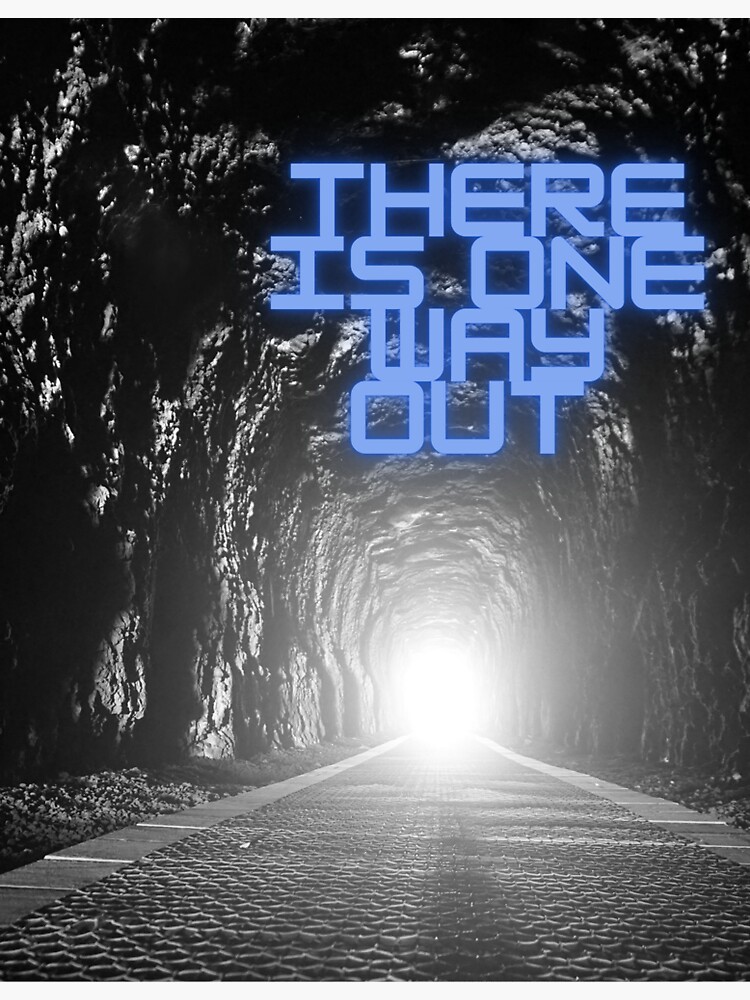 "One way out" Sticker for Sale by Steve1707 | Redbubble