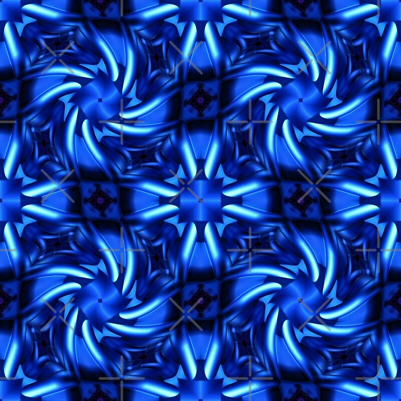"Blue Typhoon (pattern)" by Yampimon | Redbubble