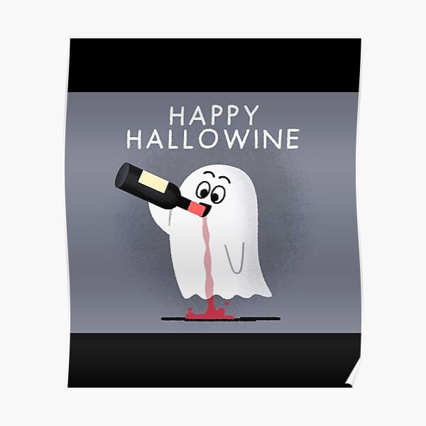 "Happy Hallowine - Halloween Funny, Trick or Treat, wine drinker ...