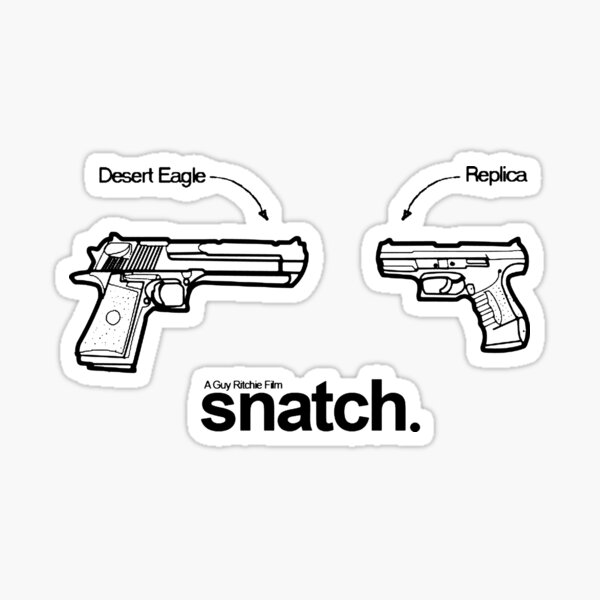 "Snatch (2000) White Version" Sticker for Sale by StylizedKon | Redbubble