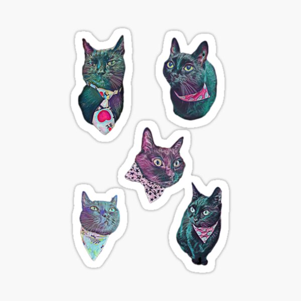 "Custom Pop Cat Stickers" Sticker for Sale by MilliPaws | Redbubble