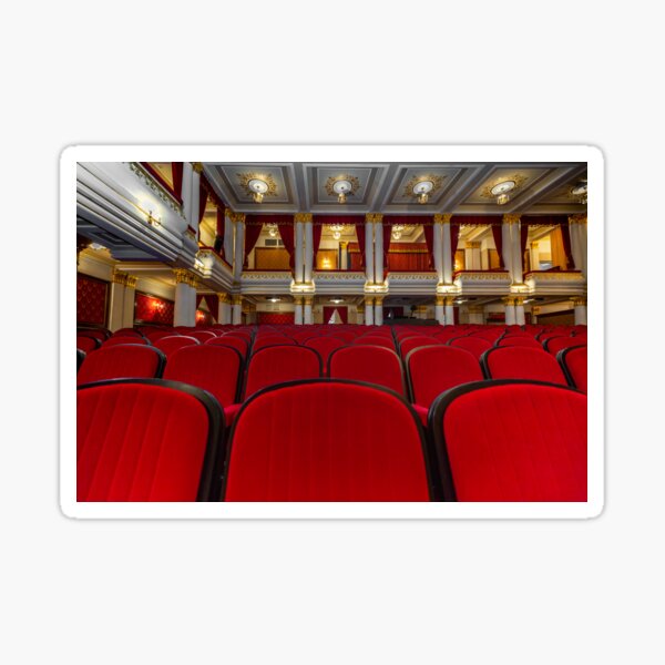 "Theater " Sticker for Sale by KGPhotoArt | Redbubble