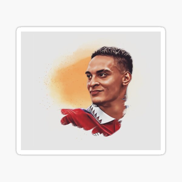 "Manchester stars Antony dos Santos" Sticker for Sale by vectorfootball ...