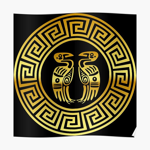 "Inca gold ancient tow mythical eagle " Poster for Sale by hazem757 ...
