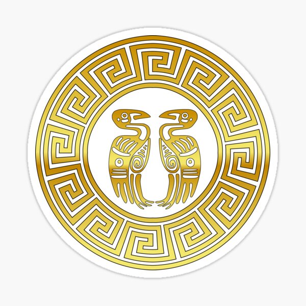 "Inca gold ancient tow mythical eagle " Sticker for Sale by hazem757 ...