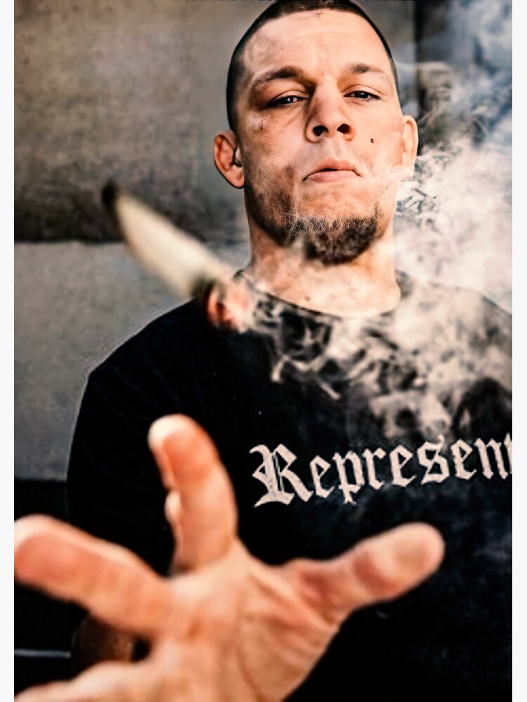 "Nate Diaz UFC smoking Ring Nate Diaz Stockton Nate Diaz Fighting Blood ...