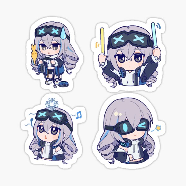 "Chibi Bronya" Sticker for Sale by pilousette | Redbubble