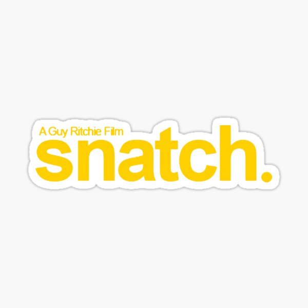 "Guy Ritchie Snatch 3" Sticker for Sale by StylizedKon | Redbubble