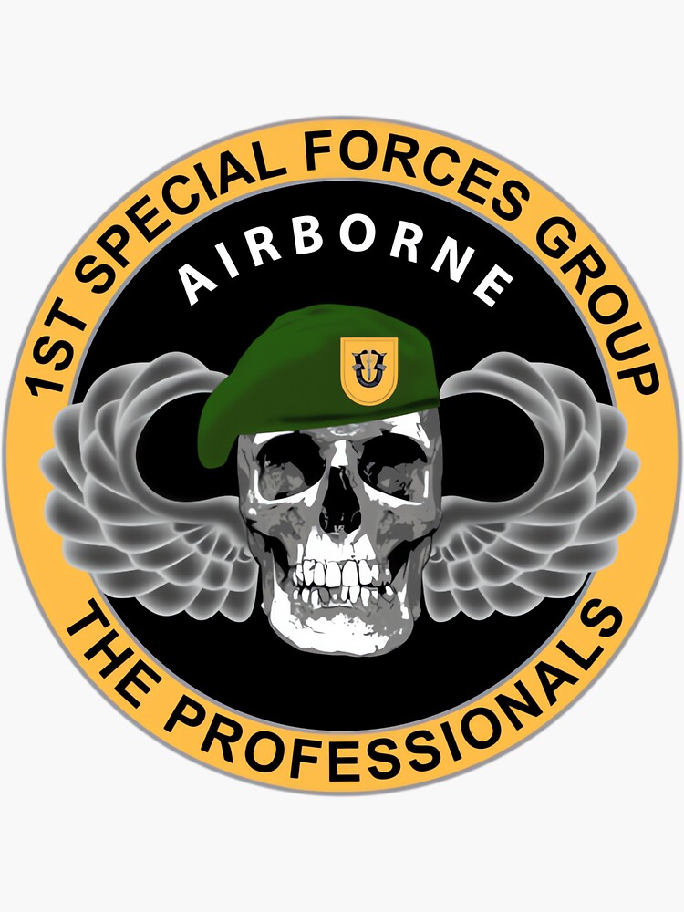 "1st Special Forces Group - Skull" Sticker for Sale by hemmengubioj ...