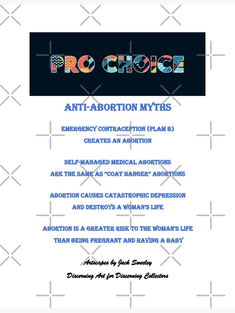 "PC129C Abortion, Pro-Choice, Anti-Abortion Myths" Sticker for Sale by ...