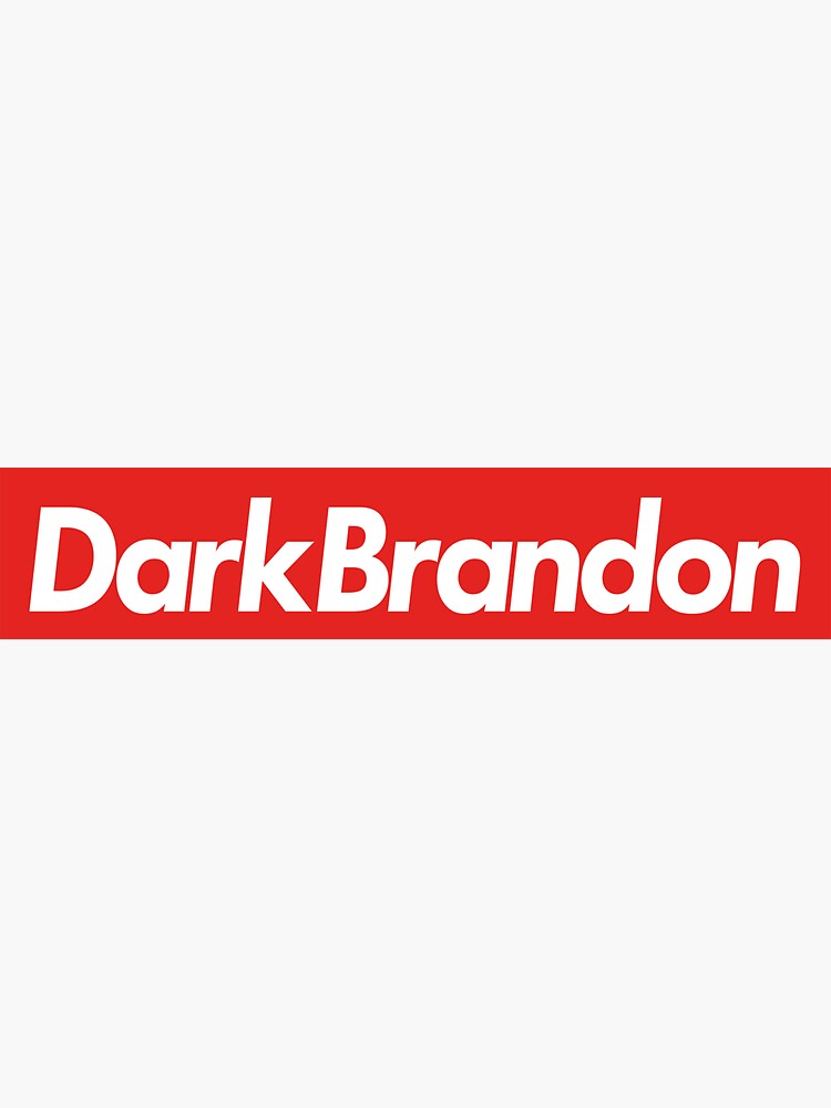 "Dark Brandon" Sticker for Sale by GreenGizmo23 | Redbubble