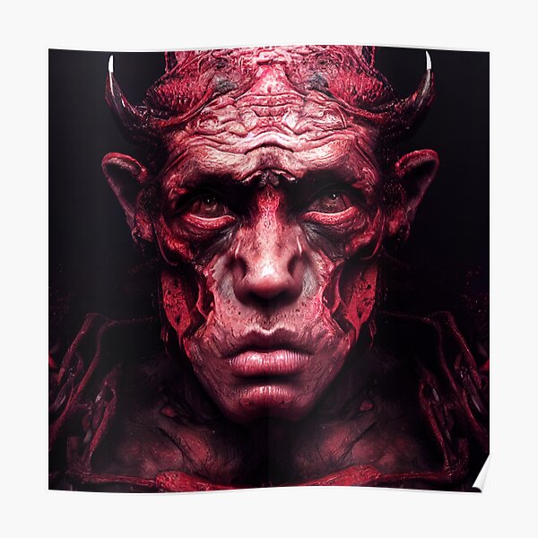 Póster «El Rey del Infierno, el terrible Satanás, también conocido como ...