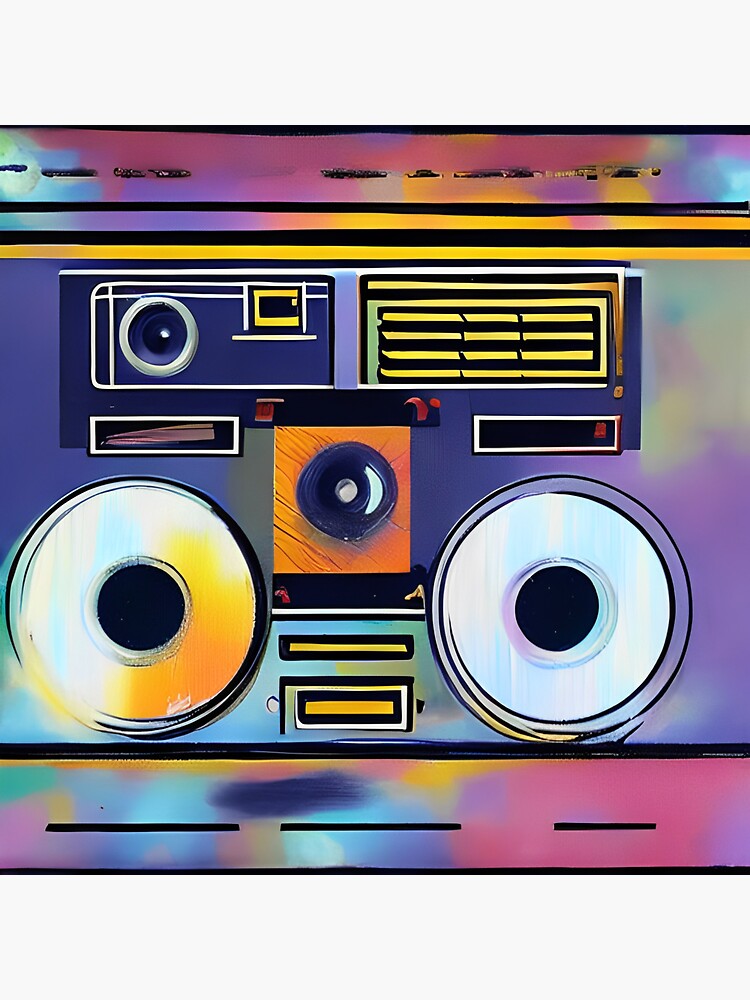 "Ghetto Blaster" Sticker for Sale by patrio | Redbubble
