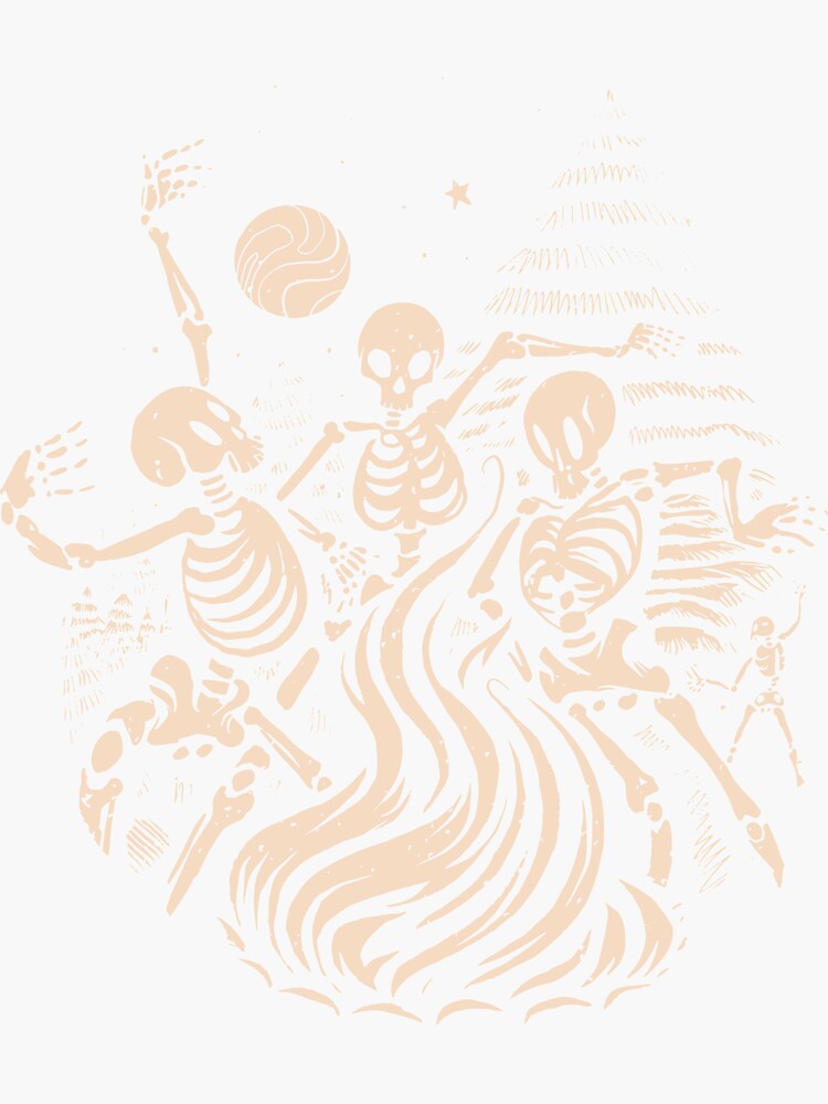 "Dance of Death Macabre Skeleton 2022" Sticker for Sale by naili-stev ...