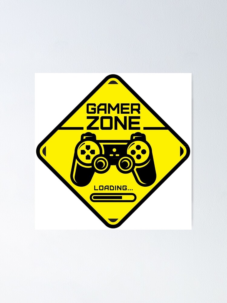 "gamer zone" Poster for Sale by TheShopCreative | Redbubble