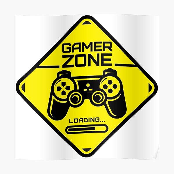 "gamer zone" Poster for Sale by TheShopCreative | Redbubble
