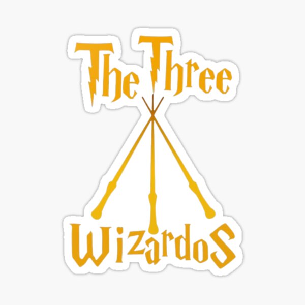 "The Three Wizards" Sticker for Sale by WizardsWelcome | Redbubble