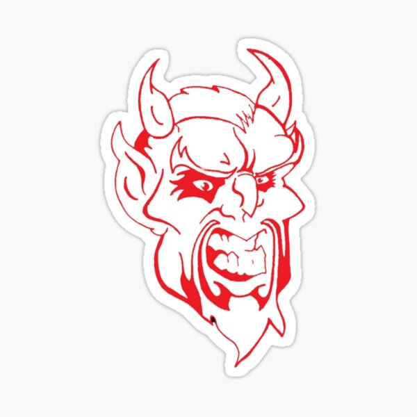 "Red Devil" Sticker by shamallau | Redbubble