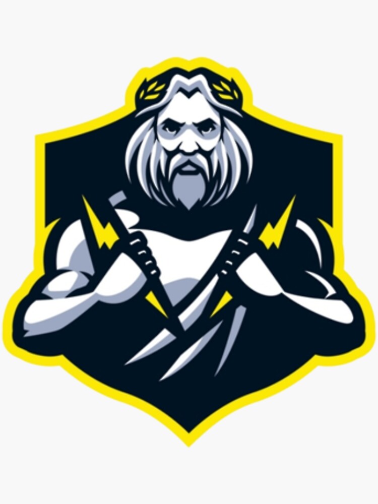 "Zeus " Sticker for Sale by MYMseries | Redbubble