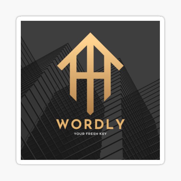 "Wordly" Sticker for Sale by T-Catchy | Redbubble