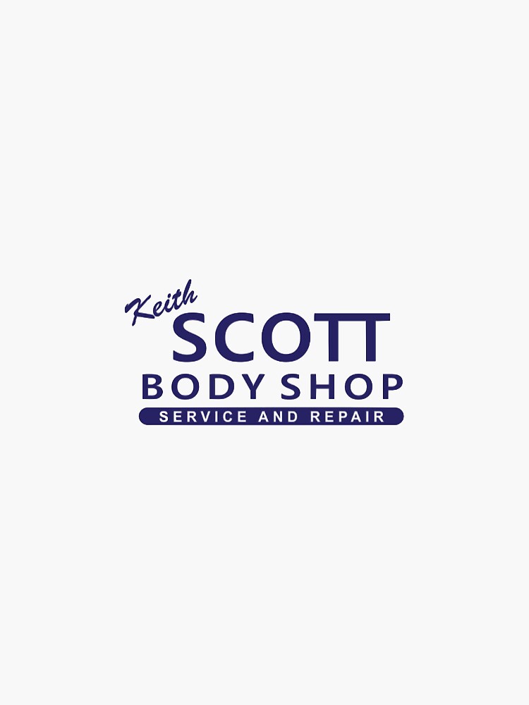 "Keith Scott Body shop and repair " Sticker for Sale by TLdesigns ...